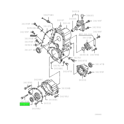 MH034189 Mitsubishi FUSO | Transfer Case Gearshift Shaft Oil Seal ...