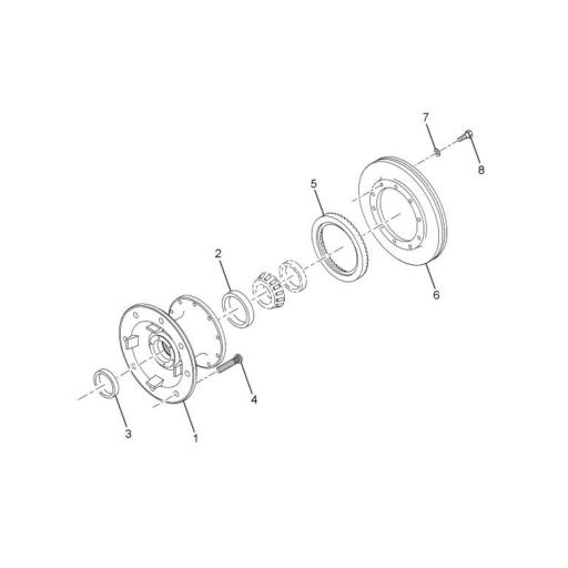 3822383C91 Navistar International | Front Wheel Hub with Rotor Steel 8 ...