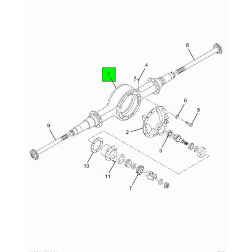 2520766C91 Navistar International | Dana 23060 SH Axle Housing | Source ...