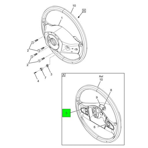 3877808C1 Navistar International | Switch Steering Wheel Mounted Cruise ...