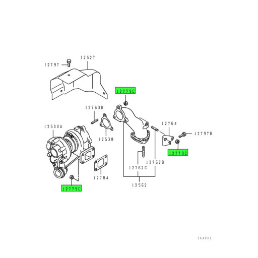 MH004054 Mitsubishi FUSO | Exhaust Manifold Nut | Source One Parts Center