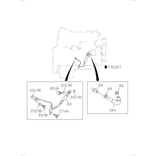 8-97354-805-1 Isuzu | Oil Pipe Bracket | Source One Parts Center