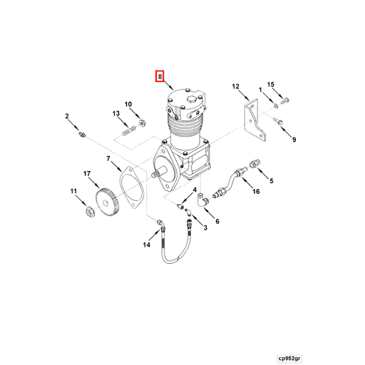 3558002 Cummins | AIR COMPRESSOR | Source One Parts Center