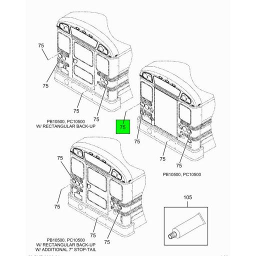 4368961C1 Navistar International | Weldon 7-Inch Amber Arrow Turn ...