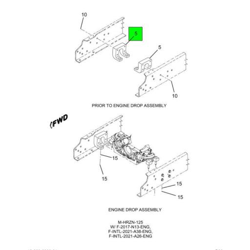 3819592C3 Navistar International | Front Engine Mount Frame Support ...