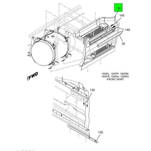 3703295C94 Navistar International | Panel Skirt Assembly Front Left ...