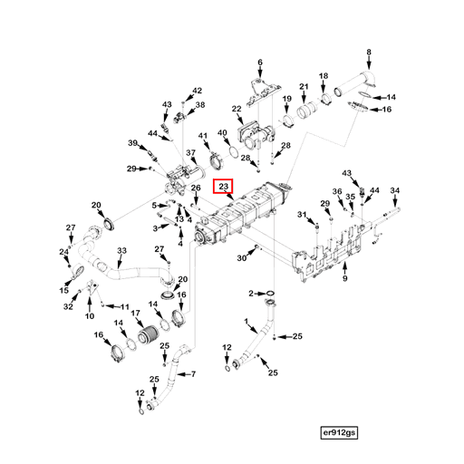 4313836 Cummins | Exhaust Gas Recirculation Cooler | Source One Parts ...
