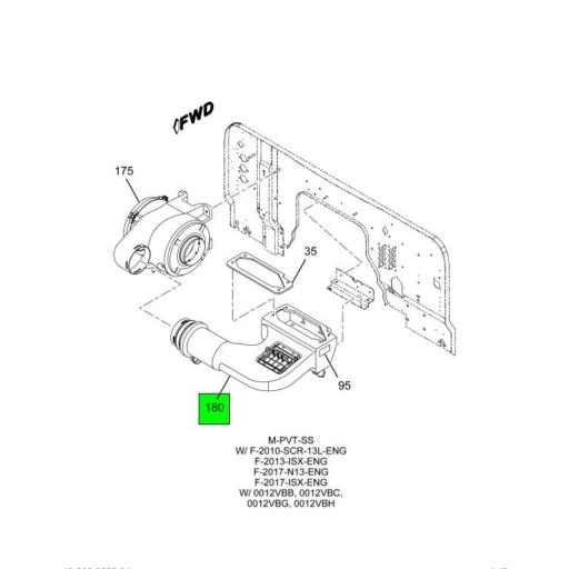 4074635C91 Navistar International | Air Inlet Duct Intake Plenum ...