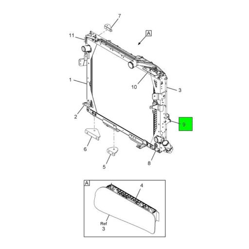 2604173C91 Navistar International | Condenser Standard Off Bracket ...