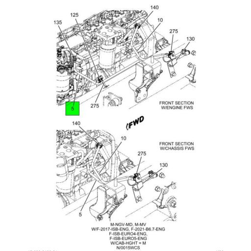 4061688C91 Navistar International | Fuel Line Tube Assembly Engine ...