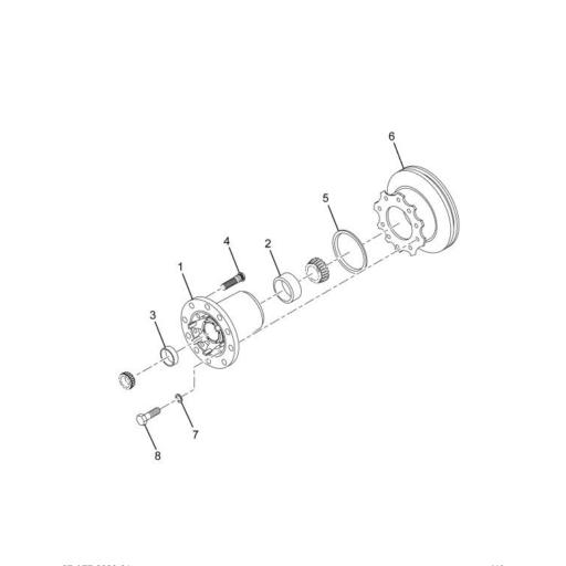 3865353C92 Navistar International | HUB FRONT WHEEL W/ROTOR F12 STEEL ...