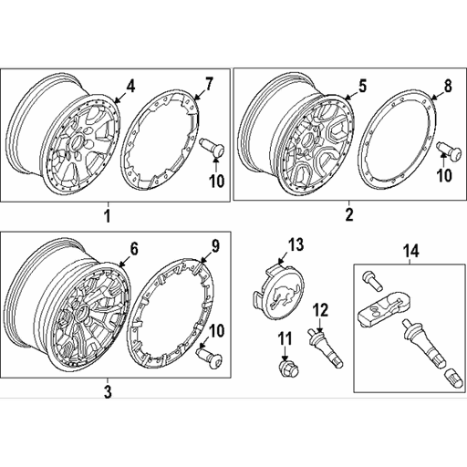 NB3Z1021B Ford | Wheel Trim Ring 17X85 Forged - Style 2 | Source One ...