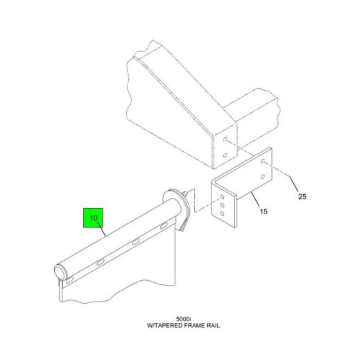 3593169C93 Navistar International | Left Mud Flap Support 45-Degree SST ...
