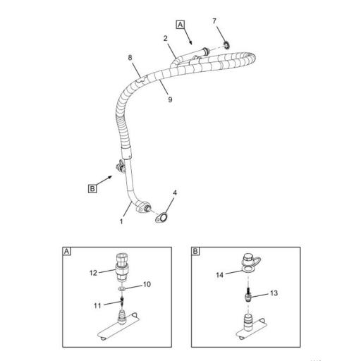 4126890C93 Navistar International | A/C Hose Assembly Evaporator to ...