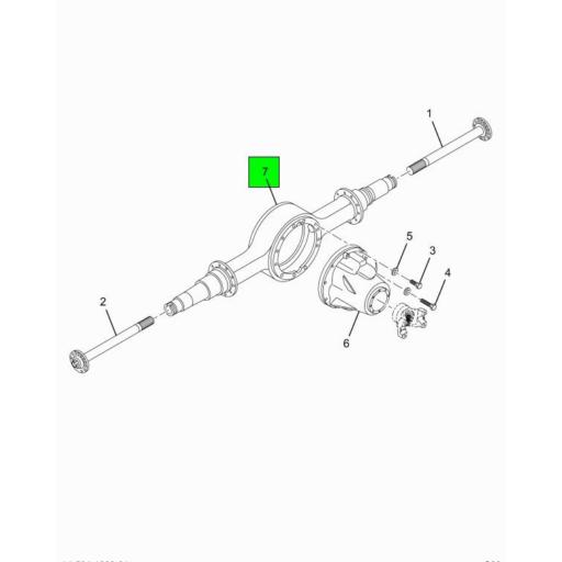 2521634C91 Navistar International | Dana S130 IROS Axle Housing ...