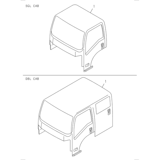 8-98190-753-0 Isuzu | Serv Cab Asm | Source One Parts Center