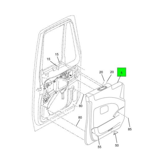 3612545C92 Navistar International | Panel Assembly Left-Hand Front Door ...