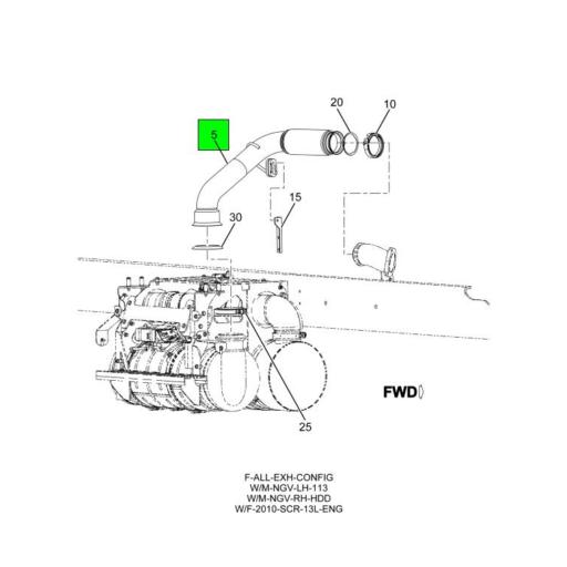 4019447C5 Navistar International | Turbocharger Pipe Assembly | Source ...