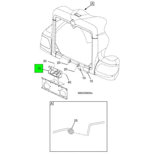 3504665C1 Navistar International | Hinge Support Bracket | Source One ...