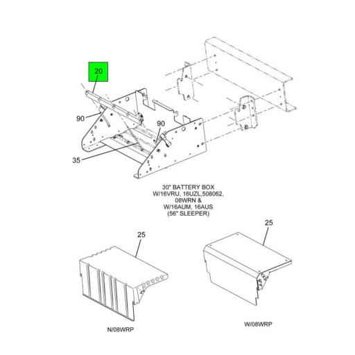 3615112C3 Navistar International | Battery Hold-Down Retainer | Source ...