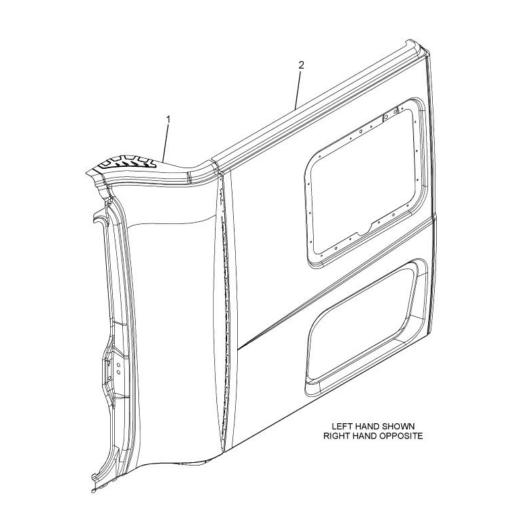 3594492C6E Navistar International | Welded Outer Side Panel Assembly ...