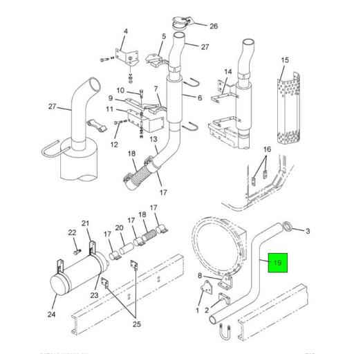 1616651C1 Navistar International | Exhaust Pipe | Source One Parts Center