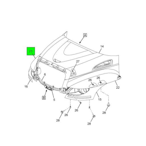 3545398C6 Navistar International | Right-Hand Hood Skin Panel | Source ...