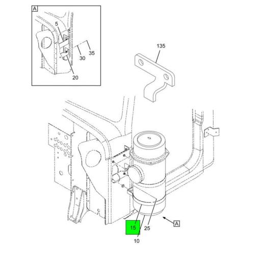 3515488C1 Navistar International | Air Cleaner Clamp | Source One Parts ...
