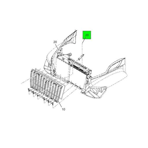6113408C2 Navistar International | Threaded Insert Rubber Nut 6 in - 4 ...
