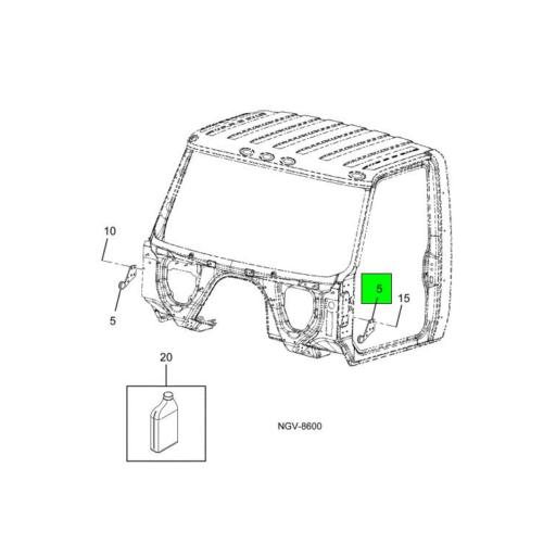 3555205C3 Navistar International | Hood Support Bracket Assembly ...
