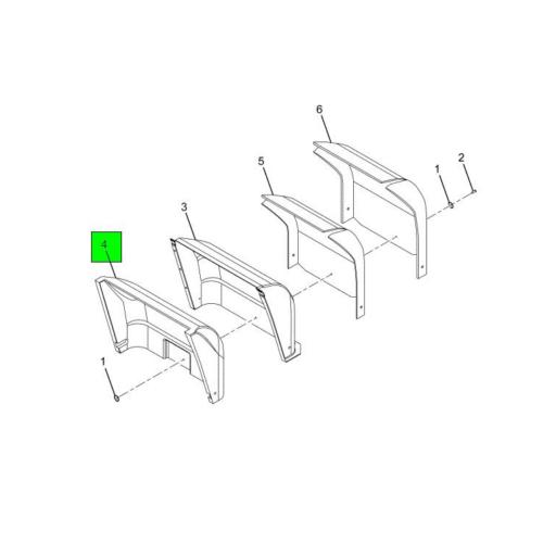 3526819C2 Navistar International | Front Cab Engine Cover Insulator ...