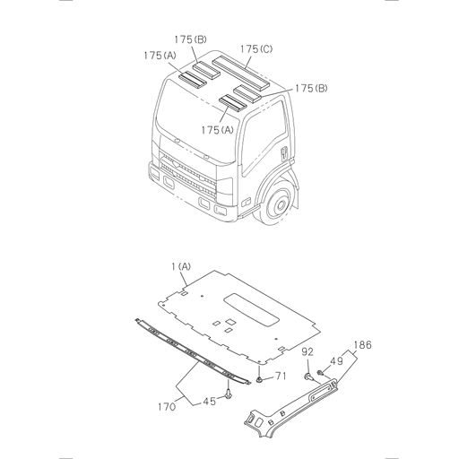 8-98037-300-3 Isuzu | Head Lining Cushion | Source One Parts Center