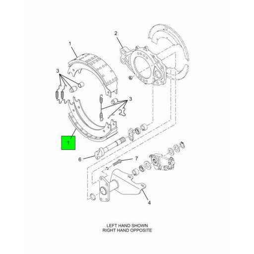 2522811C91 Navistar International | Brake Shoe Kit with Hardware ...