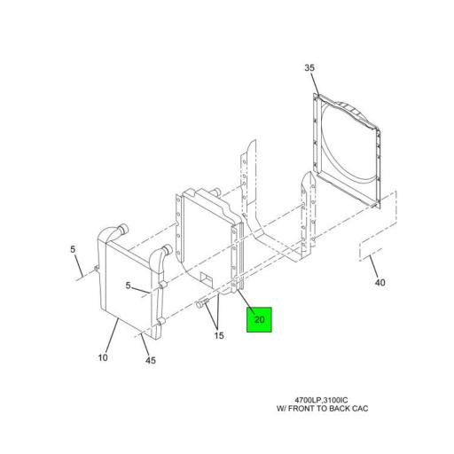 2007805C91 Navistar International | Radiator Assembly Front/Back Left ...