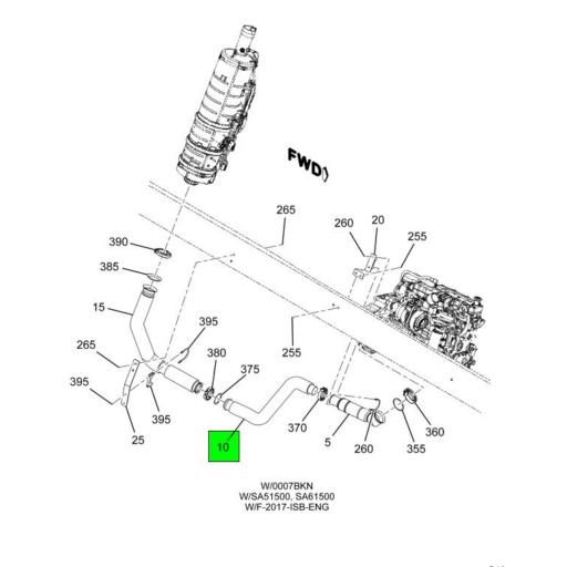 4136843C1 Navistar International | Turbo Pipe Assembly CE Bus FWD UR ...