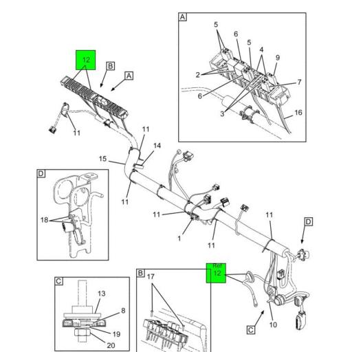 3552191C93 Navistar International | Battery Cab Overlay Electrical ...