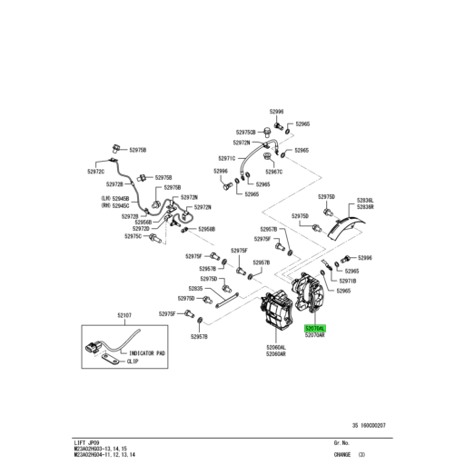 MK585105 Mitsubishi FUSO | Rear Left Hand Rear Brake Caliper and Pad ...