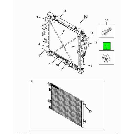 4288661C1 Navistar International | M10 Prevailing Torque Hex Flange Nut ...