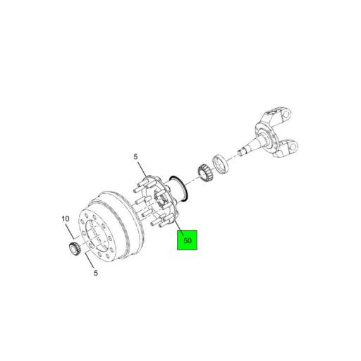 6106786C91 Navistar International | Front Disc Wheel Hub 12 in Steel ...