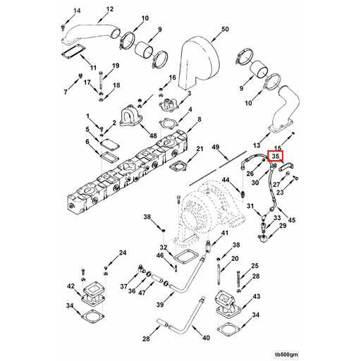 200015 Cummins | Hose Brace | Source One Parts Center