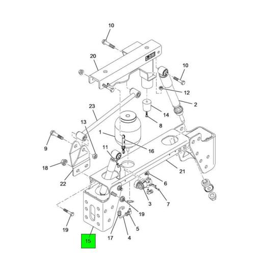 2591923C1 Navistar International | Front Mounting Bracket | Source One ...