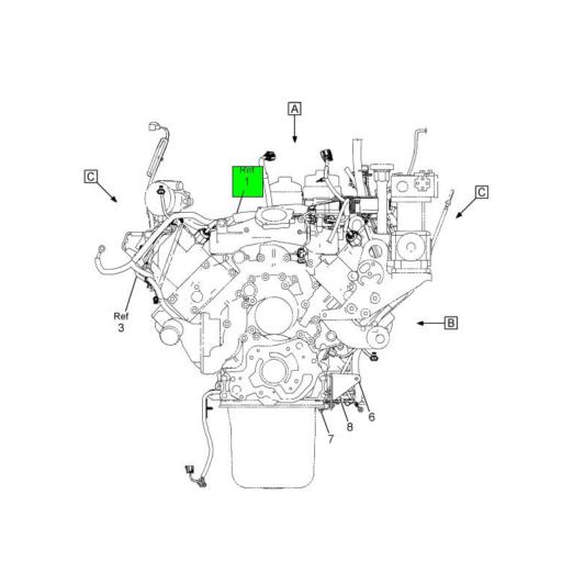 1879260C94 Navistar International | Engine Harness Assembly with Manual ...