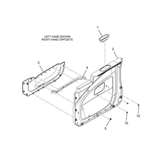 3612536C93 Navistar International | Door Panel Trim Right Hand Front ...