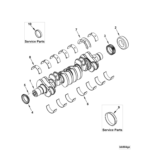 4955853 Cummins | Main Bearing Standard Set | Source One Parts Center