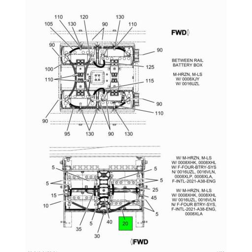R1N5501070 Navistar International | Battery Positive Interconnect Cable ...
