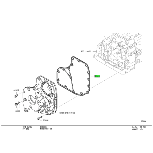 QC000287 Mitsubishi FUSO | Timing Gear Case Gasket | Source One Parts ...