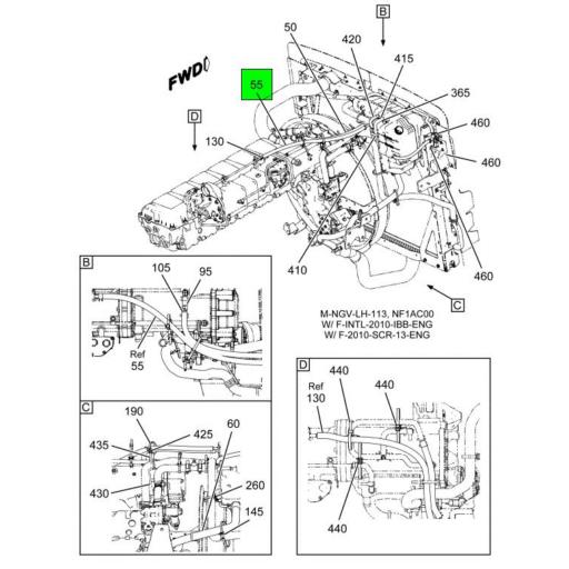 3870614C1 Navistar International | Premium Low-Temperature EGR Hose ...