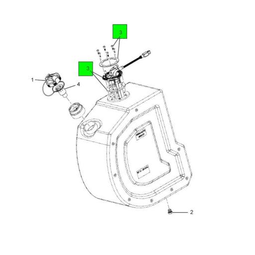 2510966C3 Navistar International | Fuel Level Sensor Kit 16/23 Gal ...