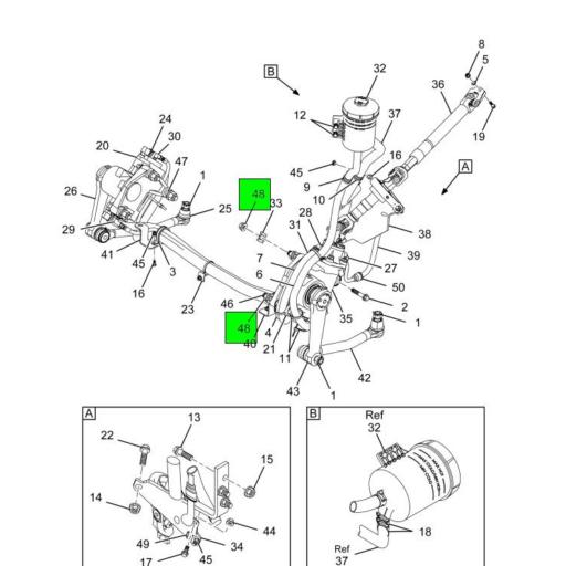 416743C2 Navistar International | Hex Lock Flange Nut 3/4-16 UNF - 4 ...
