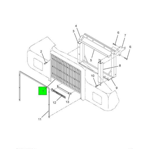 1516672C1 Navistar International | Grille Assembly with Extended Front ...